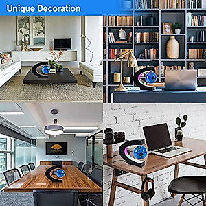 Flagest Magnetic Levitation Floating Globe, Levitating C Shape Globe with LED Lights for Education Home Office Desk Bookshelf Decor, Holiday Anniversary Christmas Creative Gift (3.3 Inches Globe)