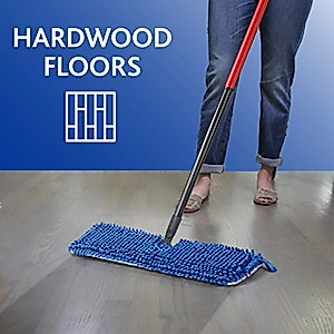 O-Cedar Hardwood Floor 'N More Microfiber Flip Mop , Blue