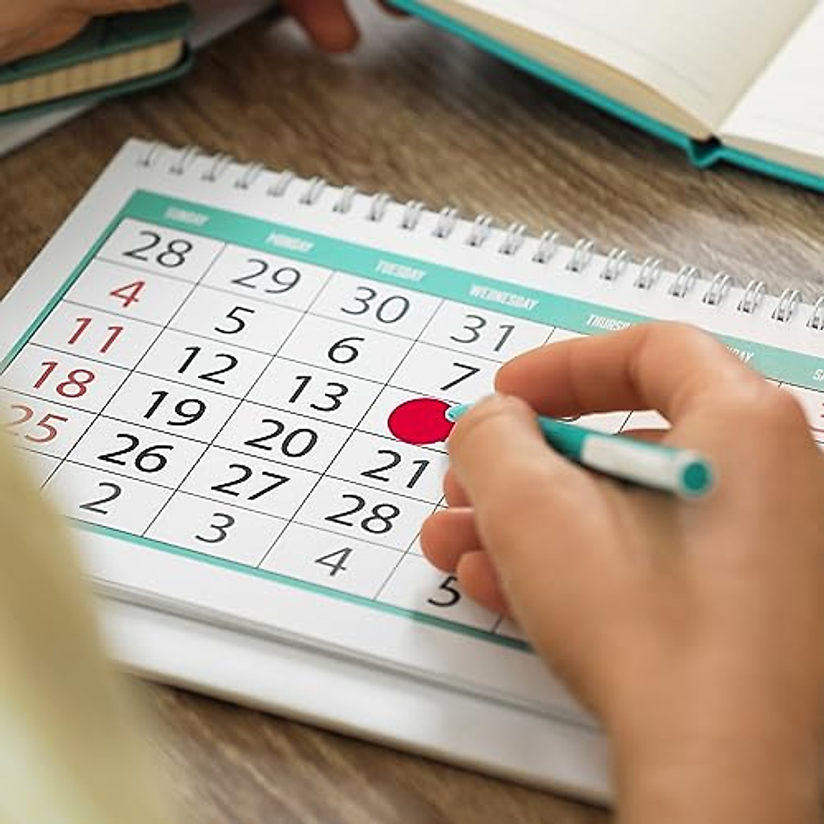 ChromaLabel 0.75 Inch Round Label Removable Color Code Dot Stickers, 1008 Pack, 24 Labels per Sheet, Red