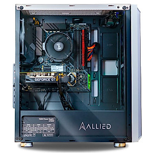 Allied Gaming Stinger Desktop PC: AMD Ryzen 5 1600AF, GeForce GTX 1050 Ti 4GB, 8GB DDR4 3200MHz, 240GB SSD, B450M Motherboard, 550 Watt Power Supply, ARGB Fans, WiFi Ready