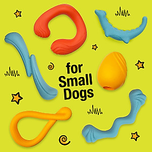 Nylabone C-Shuu Interactive Dog Toy for Small Dogs – Lightweight Squishy Dog Chase Toy for Creative Play & Dog Exercise