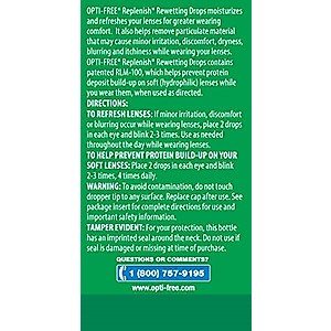 Opti-Free Replenish Rewetting Drops, 10-mL