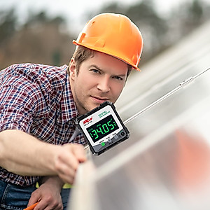 Digital Angle Gauge Meter, XRCLIF Magnetic Base Level Box Angle Finder Protractor Bevel Gage Inclinometer Measuring Tool for Carpentry, Building, Masonry Bevel