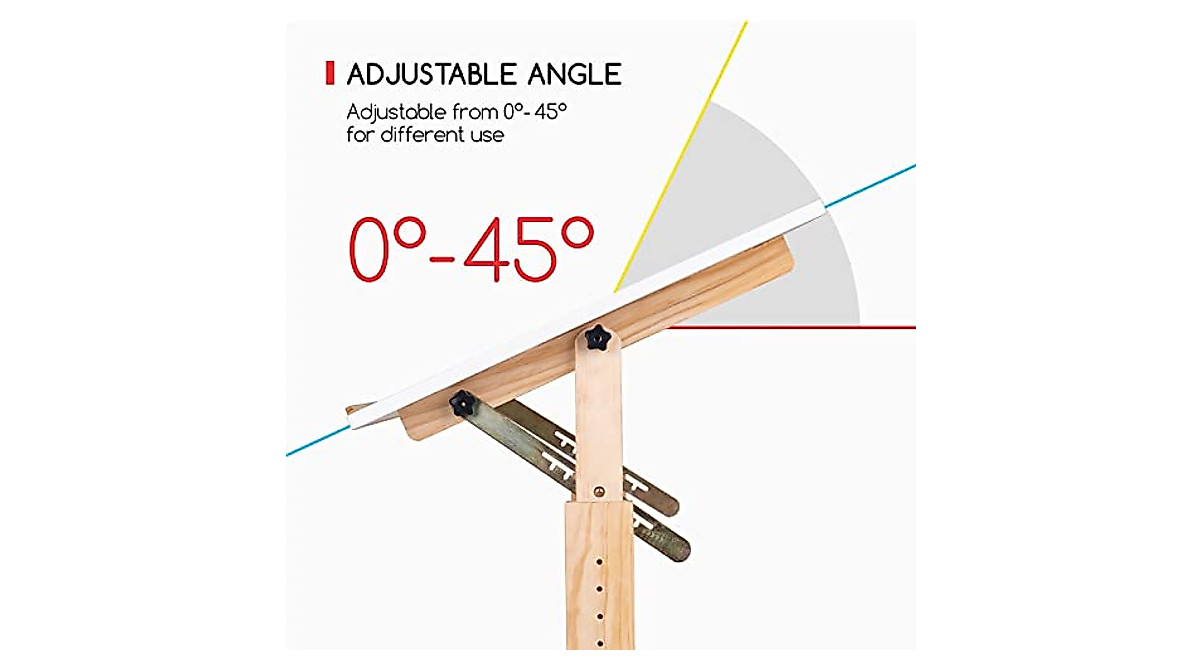 MEEDEN Adjustable Drafting Table for Artists and Hobbyists