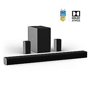 VIZIO SB36514-G6 36" 5.1.4 Premium Home Theater Sound System with Dolby Atmos and Wireless Subwoofer, Black