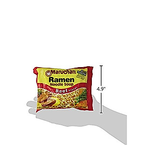 Maruchan Ramen Beef, 3 Ounce, Pack of 24