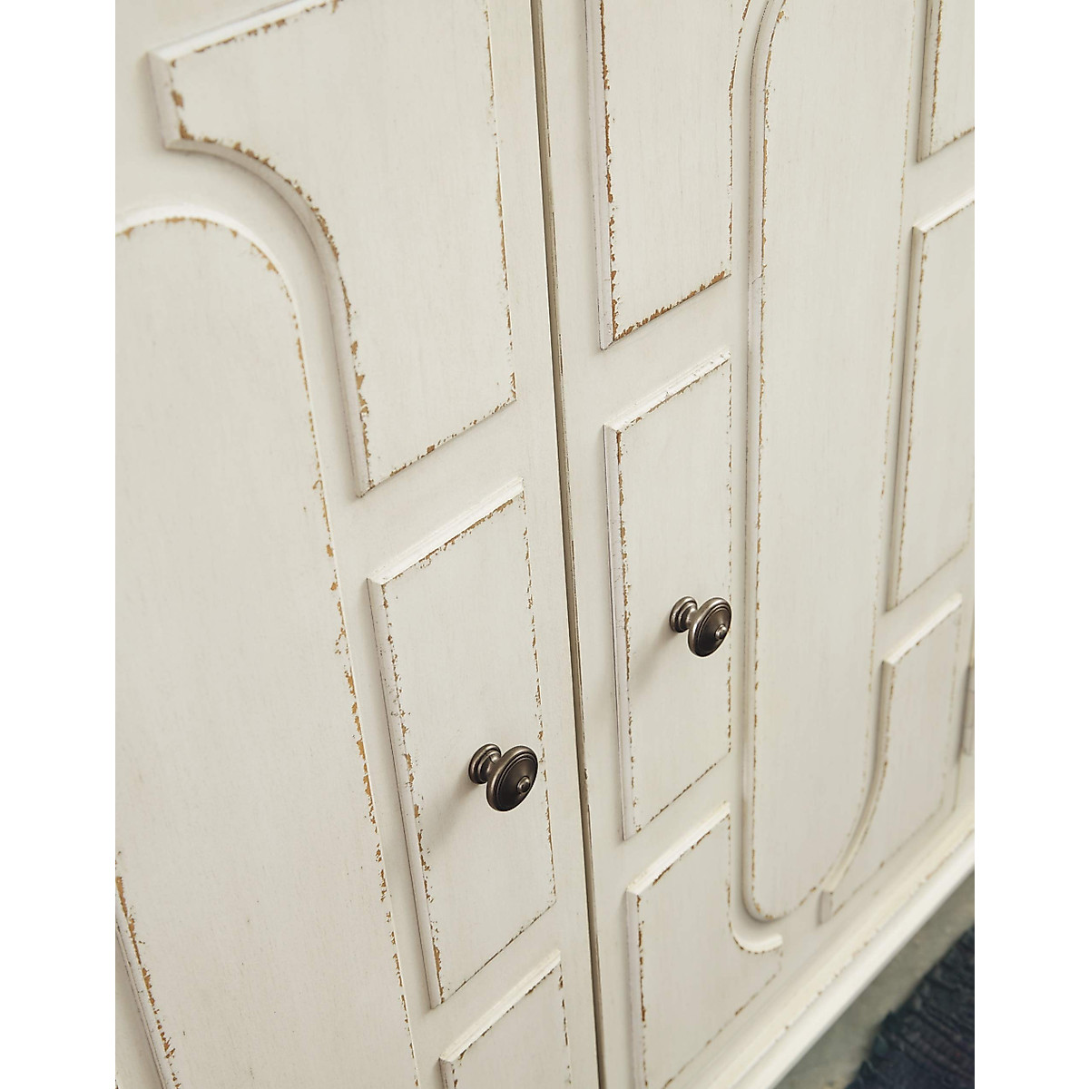 Signature Design by Ashley Roranville French Country Accent Cabinet or Server, White