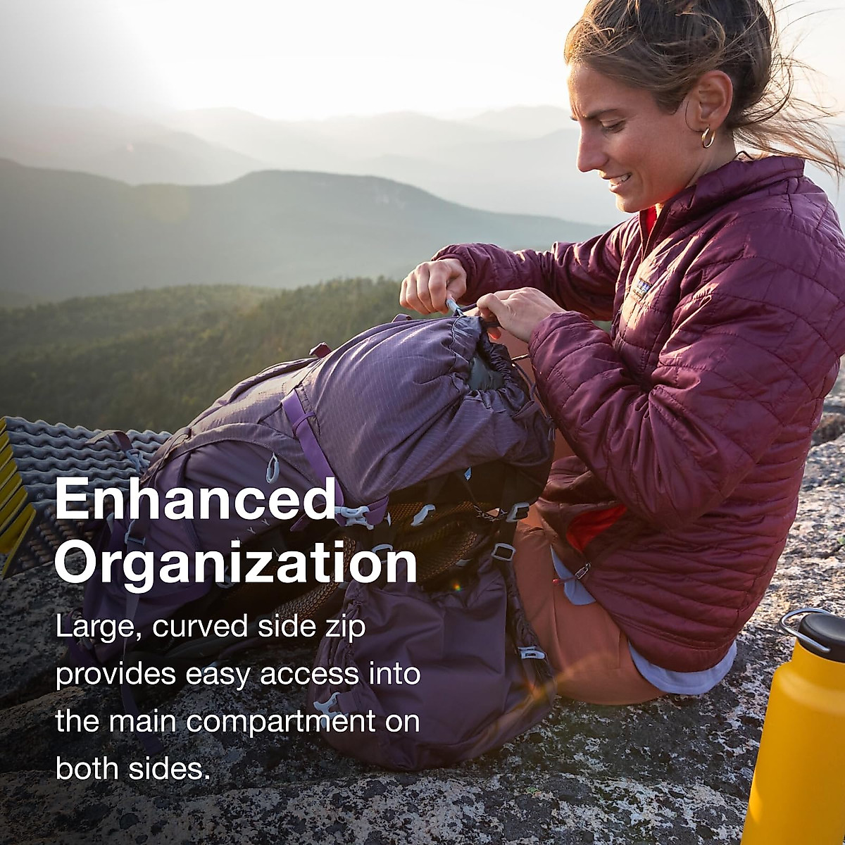 Osprey Aura AG 50 Women's Backpacking Backpack, Enchantment Purple, Medium/Large