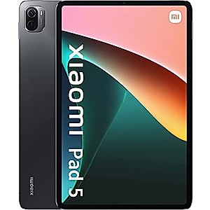 Xiaomi Pad 5 WiFi Only 11 inches 120Hz 8720mAh Bluetooth 5.0 Four Speakers Dolby Atmos 13 Mp Camera + Fast Car 51W Charger Bundle (Cosmic Gray, 256GB + 6GB)