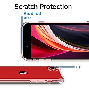 Shamo's Soft TPU Clear Case for iPhone 7, 8, SE 2nd & 3rd Gen - Slim, Flexible & Protective Cover with Enhanced Grip & Shock Absorption - Convenient Carry Option with Lanyard Hole - Anti-Yellowing