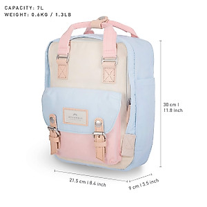 Doughnut Macaroon Mini Cream Iceberg Sakura Unicorn Dream 7L Travel School Ladies College Girls Lightweight Casual Daypacks Bag Small Backpack (SAND)