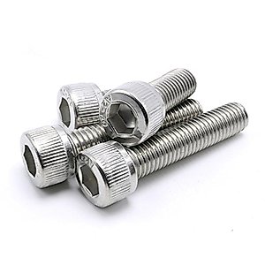 #2-56 UNC Hex Socket Head Cap Screws,Stainless Steel,Full Thread,Knuled Head,100 Pieces (#2-56 x 3/4")