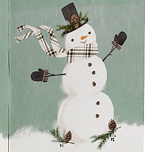 Hallmark Christmas Gift Bag Assortment (8 Bags: 3 Small 6", 3 Medium 9", 2 Large 13") White and Sage Green with Rustic Snowman, Plaid, Evergreen Tree for Christmas, Winter Weddings, Birthdays