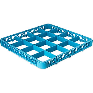 CFS OptiClean 16 Compartment Divided Glass Rack Extender, 1.78", CFS Blue