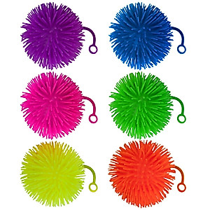 Set of 6 Jumbo 5" Light Up Puffer Ball Yo-Yos by Pudgy Pedro’s Party Supplies