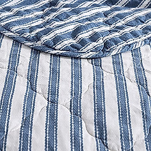 Stone Cottage - Queen Quilt Set, Super Soft Reversible Bedding with Matching Shams, Luxurious Room Essentials (Willow Way Indigo, Queen)