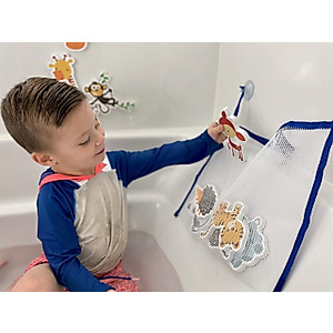 3 Bees & Me Animal Bath Toys for Boys and Girls – Fun Foam Animals with Bath Toy Storage Bag – 18 Piece Kids Bath Set for Toddlers and Kids