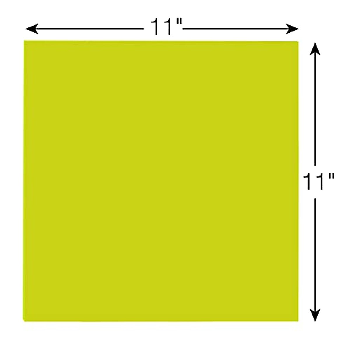 Post-it Super Sticky Big Notes, 11 in x 11 in, 1 Pad, 2X The Sticking Power, Neon Green (BN11G)