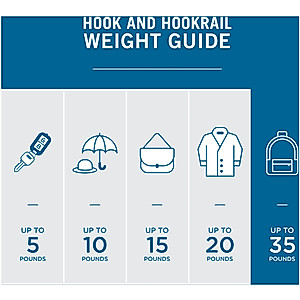 Franklin Brass Extend-a-Hook Square (1-Pack) Single Wall Hooks 1-Prong Coat/Hat Pure White Hooks for Hanging Wall Mount Hanger Clothes,Purse,Bag,Towel Organization Decorative Wall Hooks B45627M-PW-R