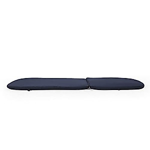 Christopher Knight Home Caspar Outdoor Water Resistant Chaise Lounge Cushions (Set of 2), Navy Blue
