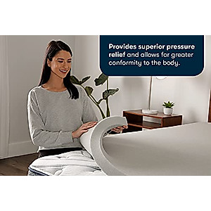 Serta Graphite Infused 2-in Memory Foam Mattress Topper, King