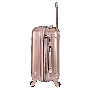 kensie Women's Alma Hardside Spinner Luggage,Expandable, Rose Gold, 3 Piece Set (20/24/28)