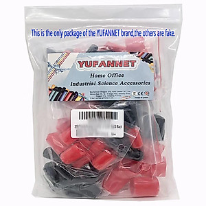 200 Pieces Rubber End Caps Assortment Kit Vinyl Flexible Bolt Screw Rubber Caps Thread Protector End Safety Cover Multi-Purpose,9 Sizes Form 2/25" to 4/5" (Red & Black)