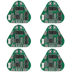 Alinan 6pcs 3S 8A 12V 18650 Lithium Battery Protection Board 10.8V 11.1V 12.6V BMS PCM PCB Overcharge Over-Discharge Protection Module for 3 Li-ion Cell Pack