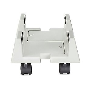 Mount-It! CPU Stand with Wheels, Adjustable Width Computer Cart, Universal Design Fits Desktop PC Tower ATX, Locking Wheels, 6-10.2" Wide 60 Lbs Capacity
