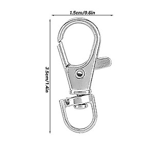 Pssopp 12Pcs Pet Birds Cage Metal Hook Clip Iron Anti-Escape Pet Bird Cage Door Buckle Lock Claw Trigger Snap Hook