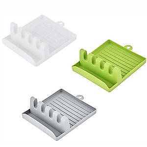 Spooner - Multi-Utensil Holder - Heat resistant, BPA free and with drip tray holder to place on the counter, next to the stove or in the kitchen for spoons.