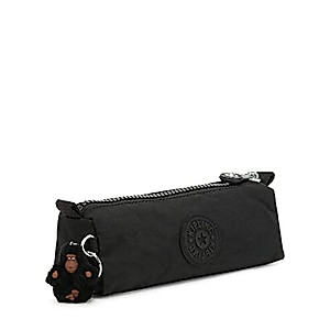 Kipling Women's Freedom Pencil Pouch, Small, Zipped, Water-Resistant, Pen Case, True Black, 8.75''L x 2.5''H x 2.5''D