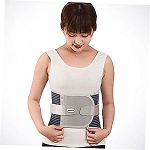 HEALLILY Waist Support Massage Heating Pad Low Back Belt Men’s Belt Workout Waist Cincher Belt Gym Waist Belt Heating Lumbar Wrap Practical Heating Brace Safe Heating Brace Heated Pad