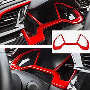 BOYUER 15PCS Civic Interior Full Accessories Center Console Gear Box Cover Trim Steering Wheel Trims Decoration Stickers for 10th Gen Honda Civic 2021 2020 2019 2018 2017 2016(RED)