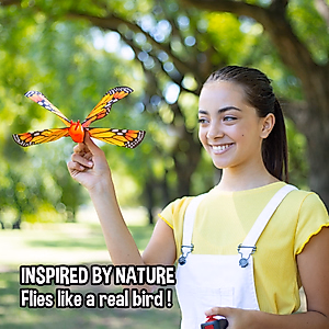 Zing Go Go Bird - Remote Control Flying Toy - Looks and Flies Like A Real Butterfly - Great Starter RC Toy for Boys and Girls (Butterfly)