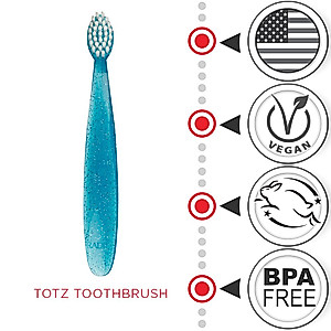 RADIUS - Totz Toothbrush, Specially Designed for Small Teeth and Gums, For 18 Months and Older (6 per case)