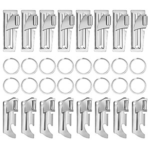 32pcs Camping Can Opener Travel Can Opener with Key Ring, Portable Stainless Steel Can Opener for Travel, Barbecue(size:32pcs)