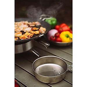 Fire-Maple Camping Griddle Plate | Nonstick Outdoor Portable Grill Pan for Stovetop | BBQ Gas Griddle Pan for Camping Stove Ridged Surfaces 31 X 31cm