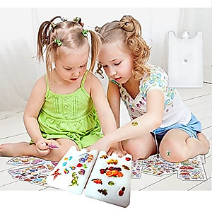 Deshitong Ice Packs with 2 DIY Art Creative Stickers for Lunch Bags, 4 Reusable Cool Packs for Lunch Bags and Box, Freezer Packs for Coolers (4 Packs and Stickers)