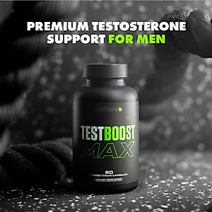 Sculpt Nation by V Shred Test Boost Max - Testosterone Supplement for Men - Tribulus Terrestris for Men - Natural Energy, Stamina, and Strength Booster - 60 Gluten Free Capsules