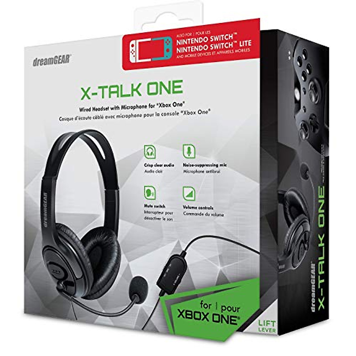 dreamGEAR X-Talk One Wired Headset with Microphone for Xbox One - Xbox One (Black)