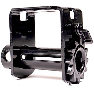 US Cargo Control Standard Profile Sliding Winch for Double L Track, Durable Steel Winch, Holds Up to 20 Feet of Webbing, Slides to Any Position for Winch Control, Black, 4 Inch