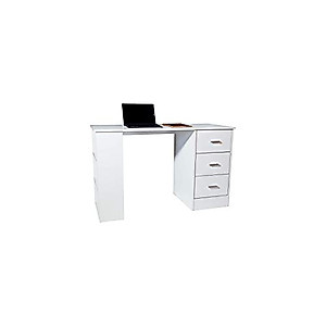 OneSpace Monroe 3 Shelve Computer Desk, White
