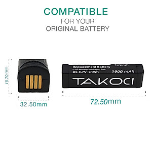 Youejoeq (2-Pack) 1900mAh SB902 SB902A Battery Replacement for GLXD Transmitters/Advanced Wireless Systems GLXD1 GLXD2 GLXD14