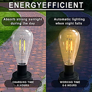 Replacement Solar Light Parts Top with Bulb for Solar Lantern Light (2.68 inch)