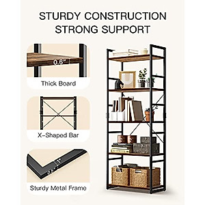 Pipishell Coat Rack and 5 Tier Bookshelf