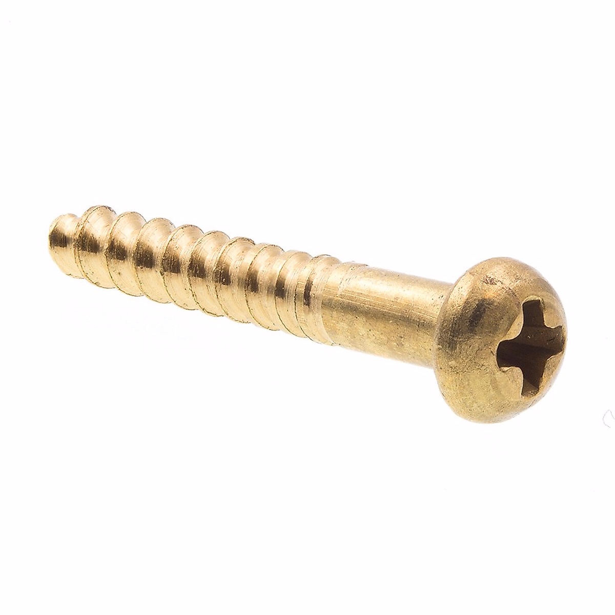 Prime-Line 9207157 Wood Screws, Round Head, Phillips Drive, #4 X 3/4 In., Solid Brass (25 Pack)