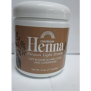 RAINBOW RESEARCH HENNA,PERSIAN LIGHT BROWN, 4 OZ Pack of 2