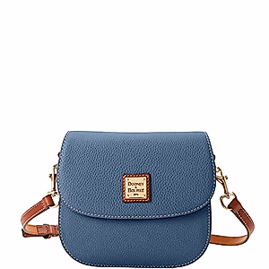 Dooney & Bourke Handbag, Pebble Grain Saddle Bag Crossbody - Blue