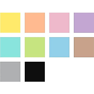 STAEDTLER 362 CSB10 Triplus Textsurfer Highlighter, 1-4mm Line Width - Assorted Pastel Colours (Pack of 10)